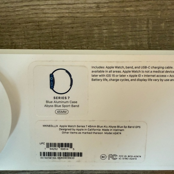 Apple | Wearables | Apple Blue Smartwatch With Sleek Design And ...